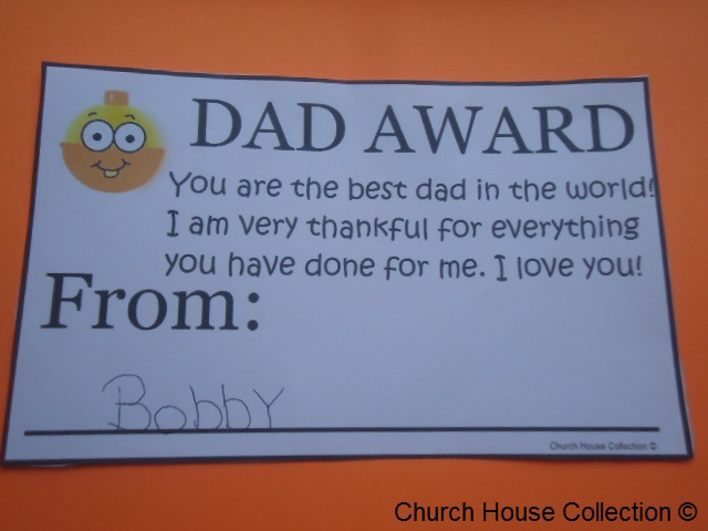 Father's Day Printable Dad Award