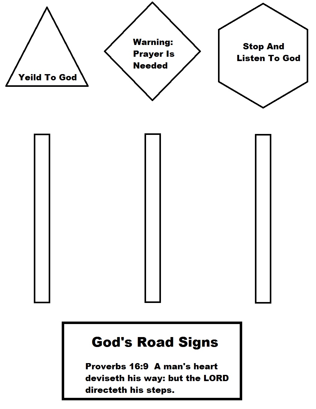 God's Road Signs Lesson