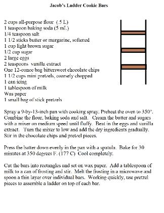 Jacob's Ladder Cookie Bar Recipe
