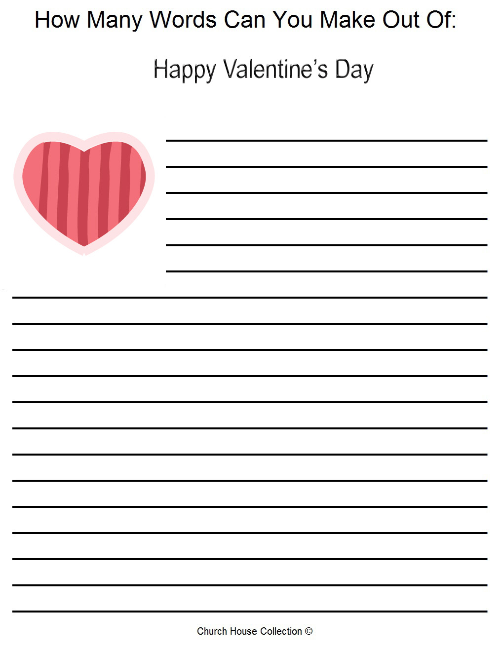 Valentine's Day Word Mining